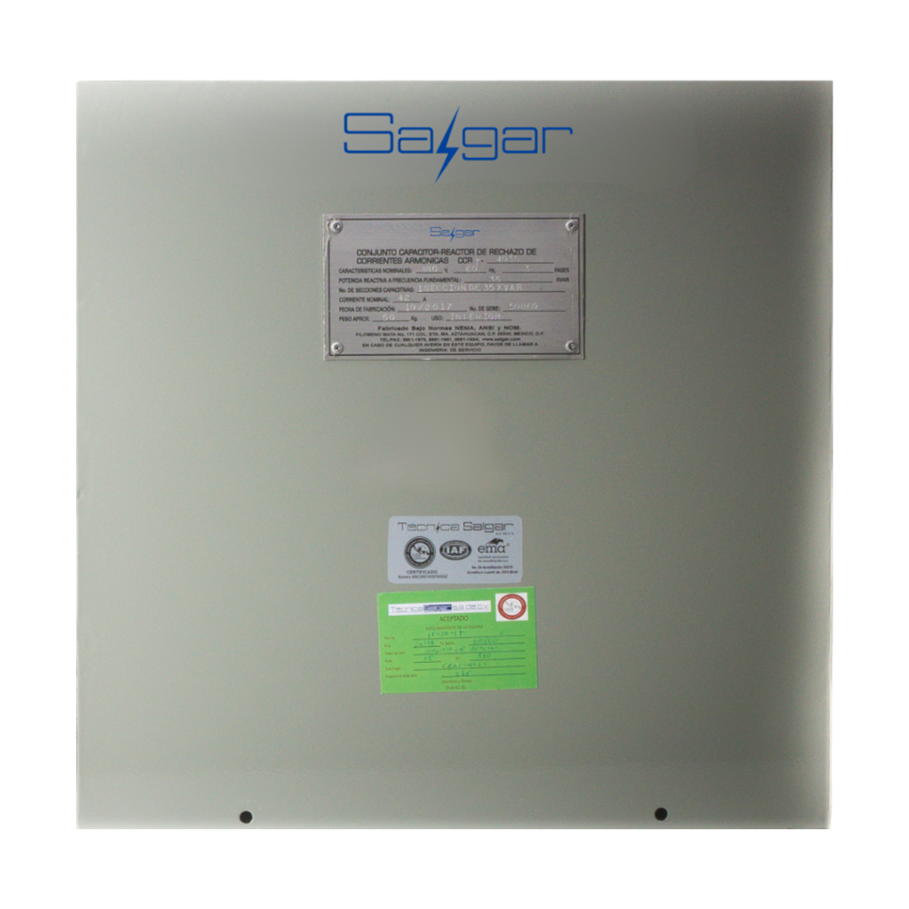 Banco de Capacitores Fijo (Conjunto Capacitor-Reactor) - Serie CCR ...